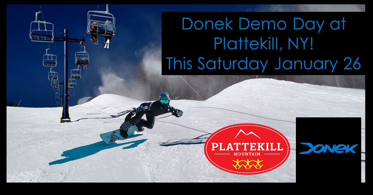 Donek Demo Day at Plattekill, NY | Donek.com Custom Snowboards