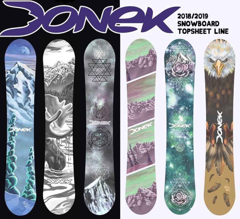 Donek snowboards custom graphics about custom snowboard