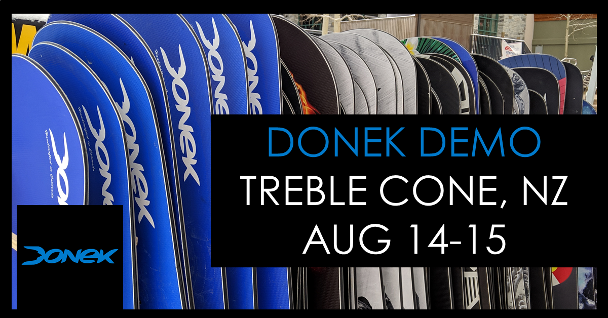 Donek Demo at Treble Cone, NZ | Donek.com Custom Snowboards