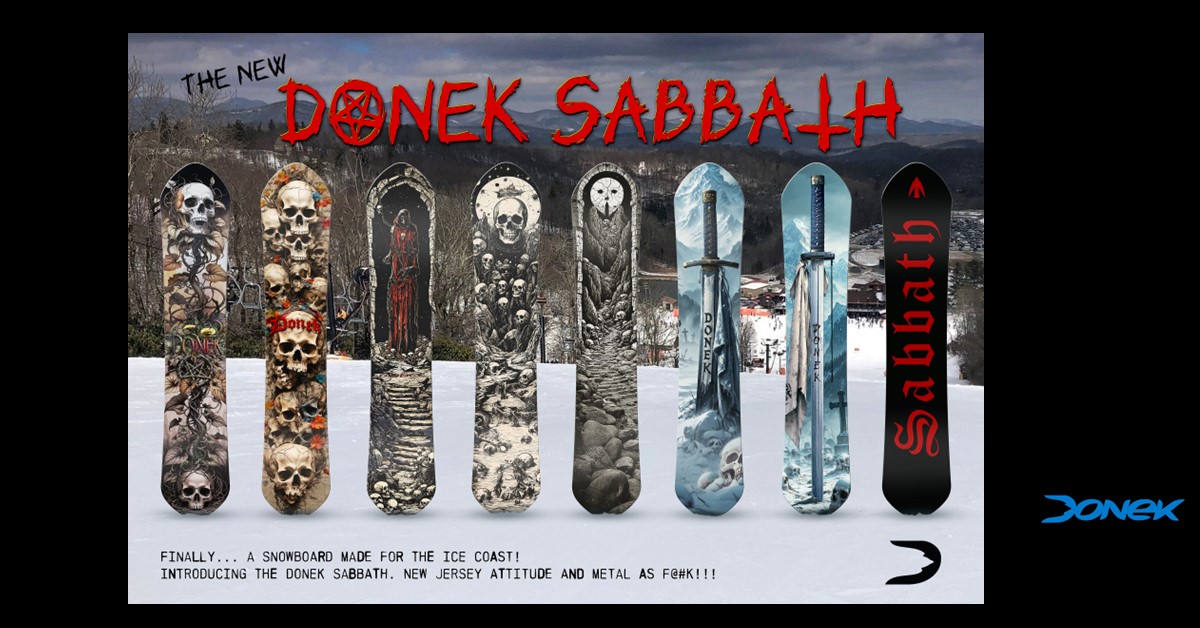 Donek Sabbath – Custom Snowboard for East Coast & Big Boots